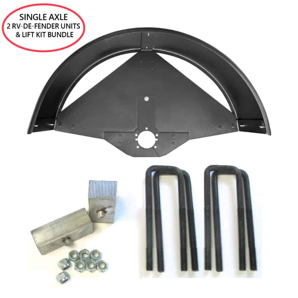 RV-DE-FENDER for Single Axle Trailer and Lift Kit Bundle – Gen 1 - RV ...